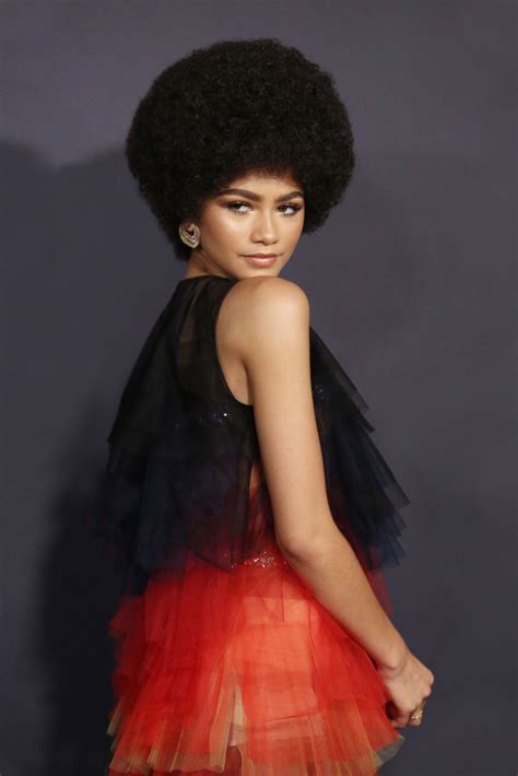 Zendaya Transforms With A Scene Stealing Afro On The Red Carpet Vogue