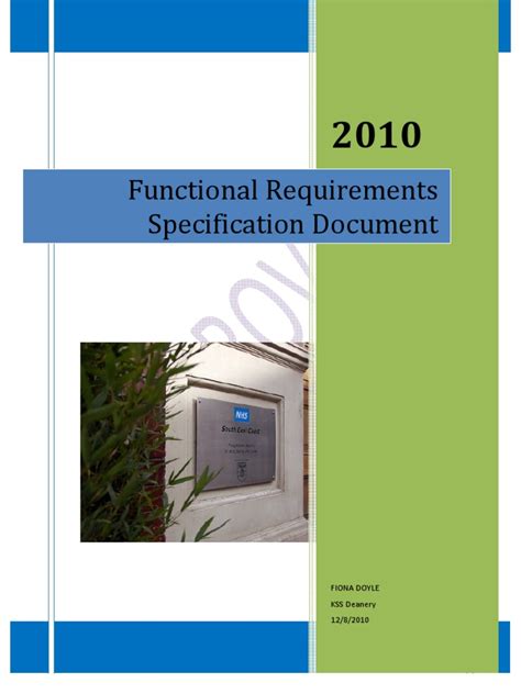 pdf functional requirements specification document for kss deanery