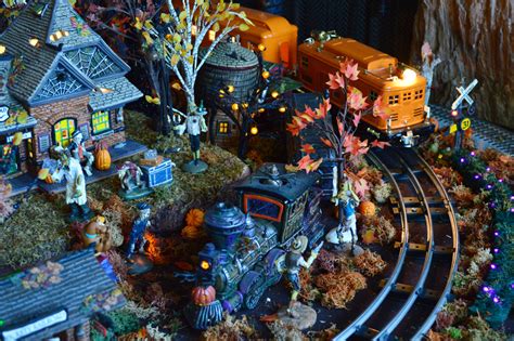 Halloween Village Train Set At Marina Williams Blog