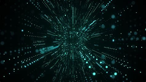 Abstract Scifi Tunnel Digital Database Cyberspace Decoding Algorithms