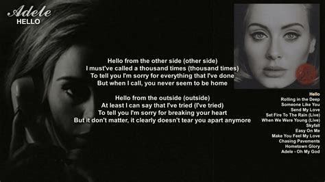 Adele Hello Lyrics Please Subscribe Youtube