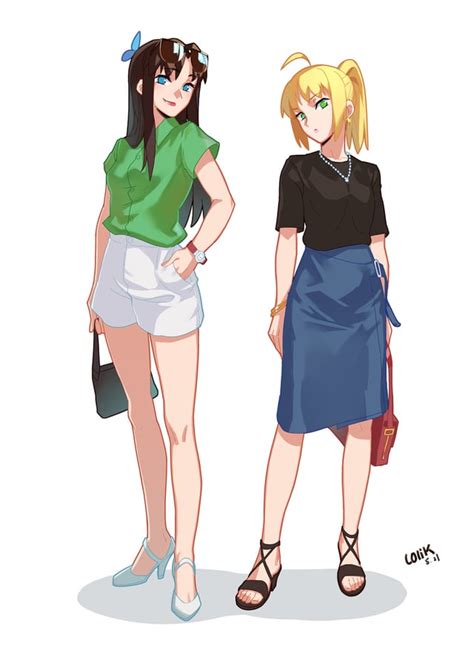 Rin And Saber R Fatestaynight