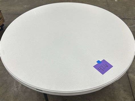 Lifetime Round 5ft Folding Table Earls Auction Company