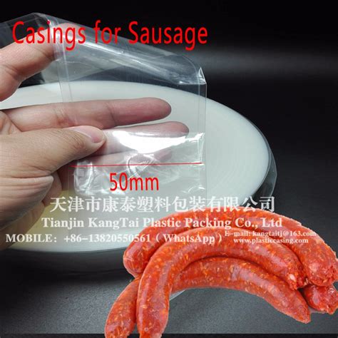 High Transparency Food Plastic Sausage Casing Displaying True Food
