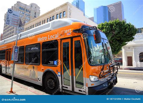 Los Angeles California La Metro Local Bus Editorial Stock Image