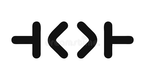 Code Brackets Programming Language Icon Vector Design Generative Ai