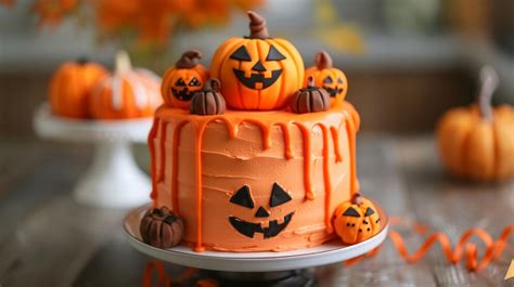 Premium Photo Pumpkin Patch Cake