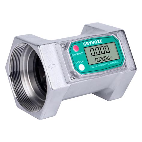 Gryvoze 3 Inch Digital Flow Meter 21 264 Gpm Inline Npt India Ubuy