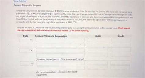Solved View Policies Current Attempt in Progress Cheyenne | Chegg.com