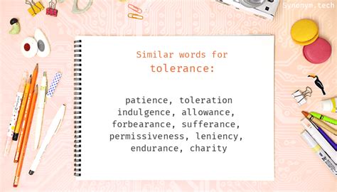 Tolerance Synonyms That Belongs To Phrasal Verbs