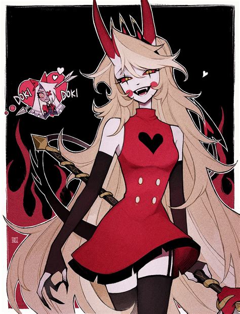 Charlie Morningstar And Vaggie Hazbin Hotel Drawn By Yokotn Danbooru