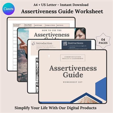 Assertiveness Skills Worksheet Build Assertiveness Guide Communication And Mindfulness