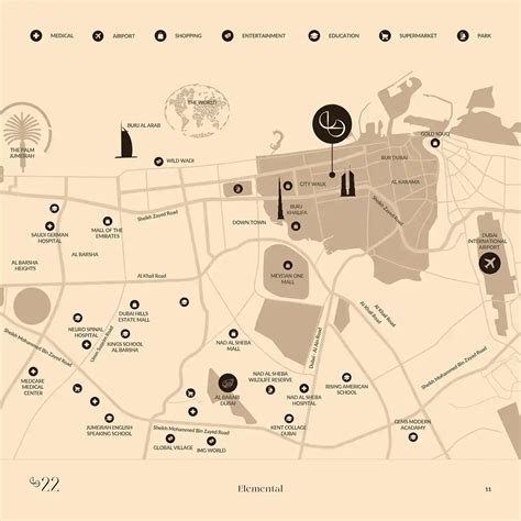 Elemental 22 Apartments By Al Barari Master Plan