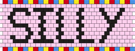 Silly Peyote Cuff Bead Pattern Peyote Bead Patterns Misc Bead Patterns