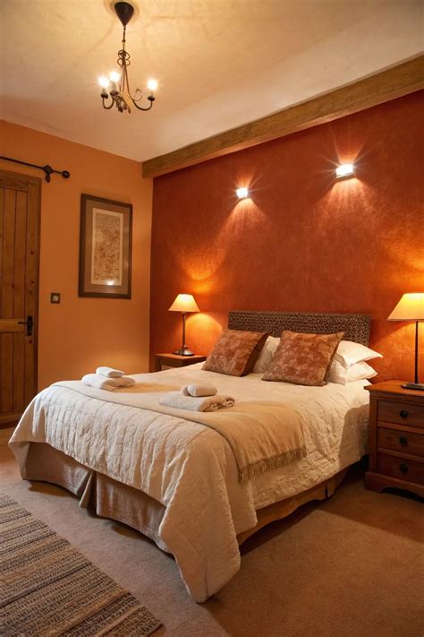 Chic Orange Bedroom Designs For A Stylish Retreat Light And Layer