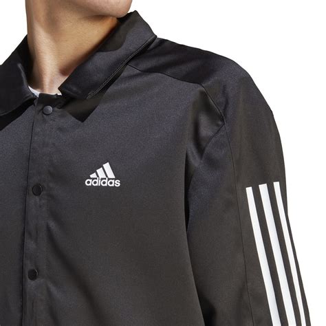 Adidas Mens Adidas Long Sleeve Coach Jacket Black