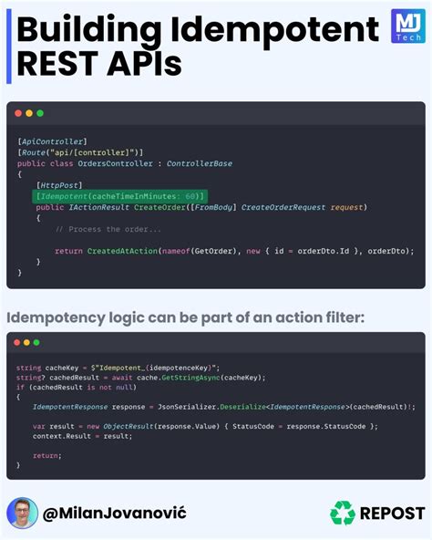 Idempotency Is A Crucial Concept For Rest Apis Milan Jovanović