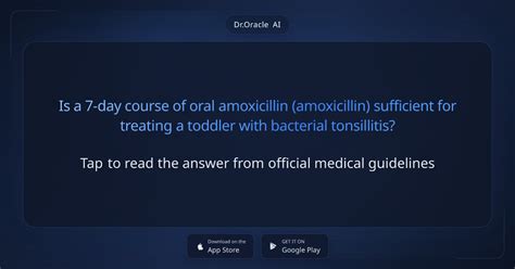 Is A 7 Day Course Of Oral Amoxicillin Amoxicillin Sufficient For