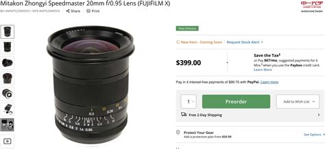 Mitakon Zhongyi Speedmaster 20mm F 0 95 Preorders Finally Started