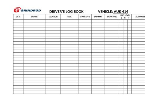 Drivers Log Book Pdf