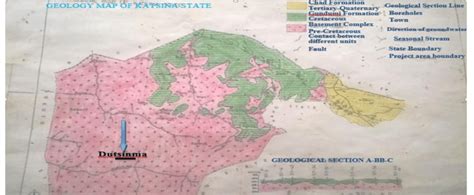Geologic Map Of Katsina State Showing Dutsin Ma L G A Source