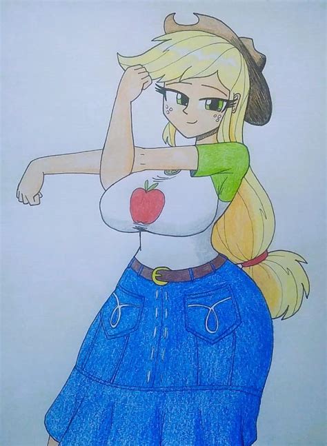 Applejack Estirandose By Spartanmora On Deviantart