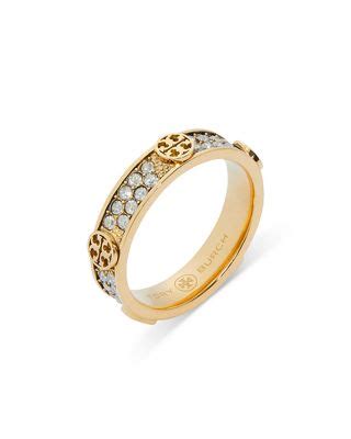 Tory Burch Miller Icon Stud Pavé Ring Bloomingdales Jewelry
