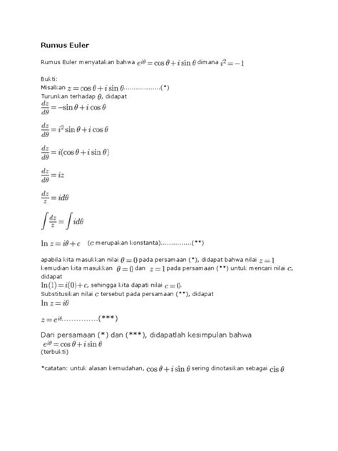 Rumus Euler Pdf