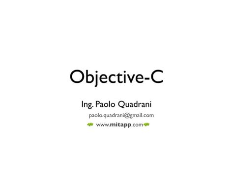 Parte Ii Objective C Key Operating Systems Computer Software And Applications