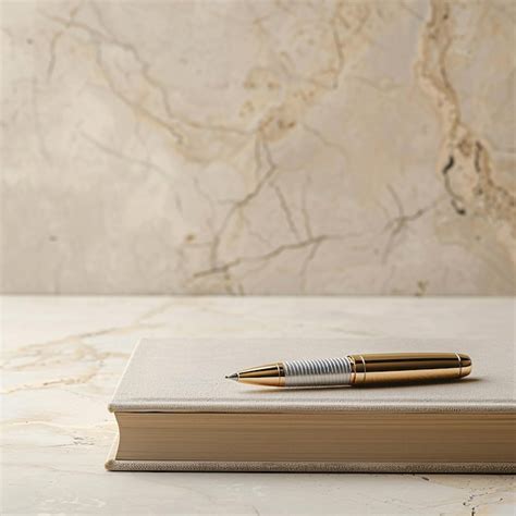 Small Pen And Notebook On The Table Premium Ai Generated Image