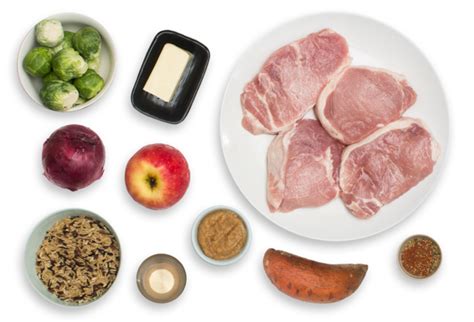 Recipe Pork Chops And Fall Vegetable Hash With Wild Rice Blue Apron