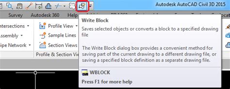 solved toolbar wblock button autodesk community