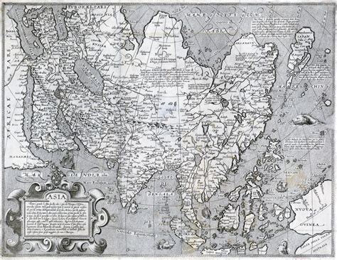 Large Scale Old Map Of Asia 16xx Old Maps Of Asia Asia Mapsland