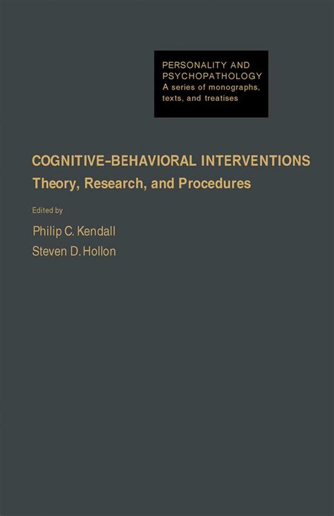 Cognitive Behavioral Interventions Theory Research And Procedures Personality And