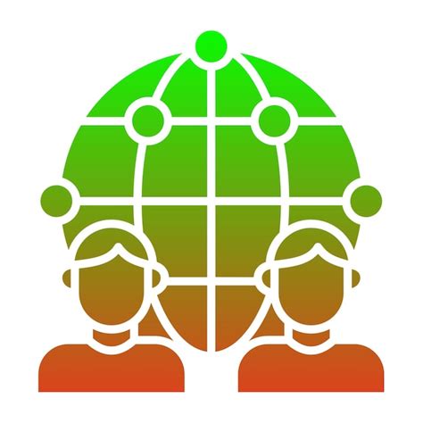 글로벌 네트워크 아이콘 프리미엄 벡터