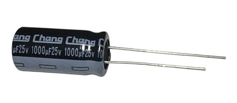 Capacitor 1000 Uf 1000uf 25v Electrolitico Radial X 5 Unid Cyberofice