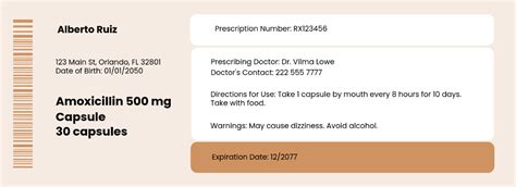 Free Prescription Label Template To Edit Online