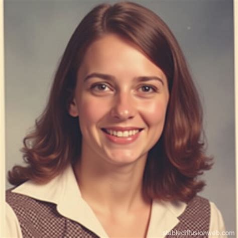 Young Woman 1980s Yearbook Portrait Stable Diffusion Online