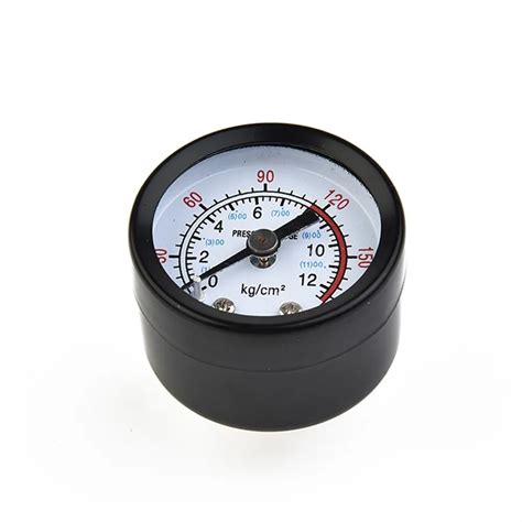 Air Compressor Pneumatic Hydraulic Pressure Gauge 0 12 Bar 0 180 Psi