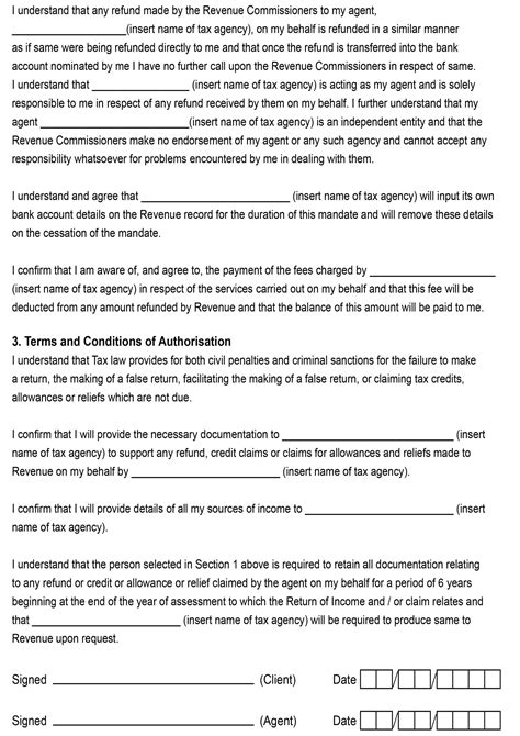Paye Authorisation Form My Tax Refunds