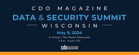 Marcus Radue On Linkedin Cdo Magazine Data And Security Summit Wisconsin