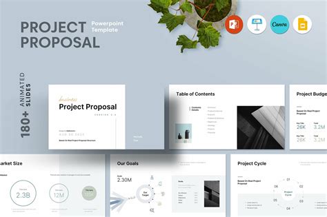 Project Proposal Powerpoint Template Masterbundles