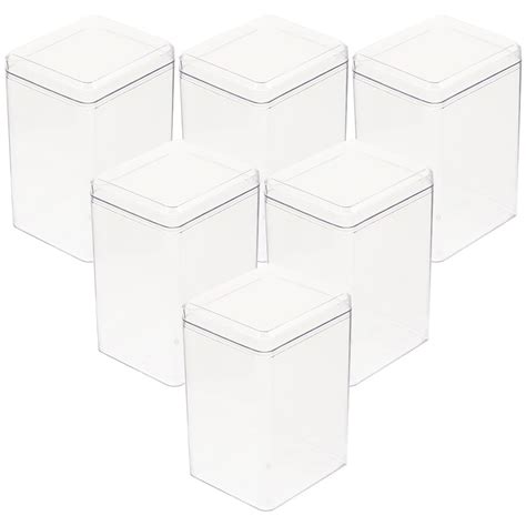 6pcs Figure Storage Box Cartoon Figure Doll Display Box Doll Model Display Box