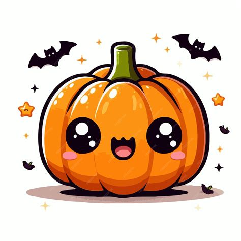 Premium Vector Cute Pumpkin Vector On White Background