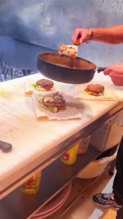 برگر با نون لواش 😁😁 Youtube