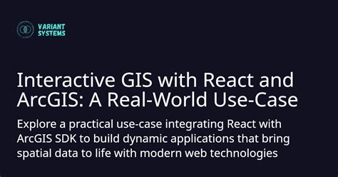 Interactive Gis With React And Arcgis A Real World Use Case Variant