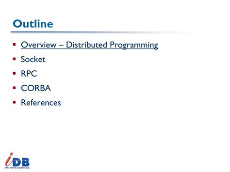 Ppt Distributed Object Oriented Programming 1 Socket Rpc Corba Powerpoint Presentation