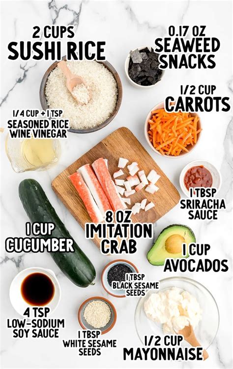 Sushi Bowl Raw Ingredients That Are Labeled Sushi Recipes Homemade