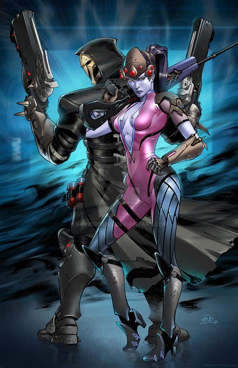 Overwatch Widowmaker Reaper Blizzards Overwatch Widowmaker Statue Is