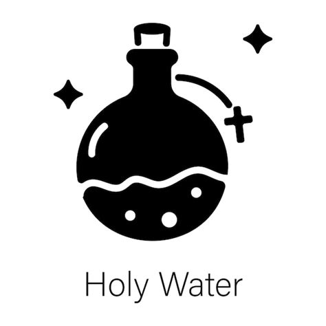 Holy Water Bottles Clip Art Christian Art Black Holy Water Portable